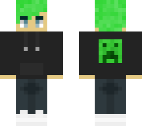 green hair | Minecraft Skin