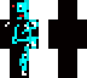 half corrupt skeppy | Minecraft Skin