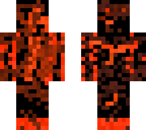 Lava skeleton | Minecraft Skin