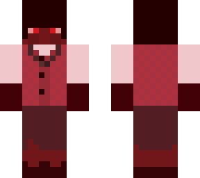 Red Nether Brick gijinka (unshaded) - free to use | Minecraft Skin