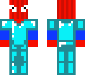 spooderman in diamond armor | Minecraft Skin