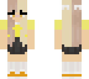 Aesthetic Yellow/Orange Girl | Minecraft Skin