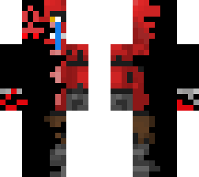 half corrupted foxy | Minecraft Skin
