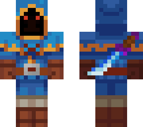 Minecraft Dungeons skin with dagger on the back | Minecraft Skin