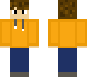 Orange hoodie | Minecraft Skin