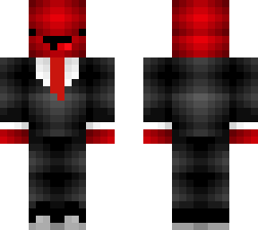 apple suit with red tie | Minecraft Skin