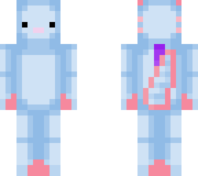 Blue Axolotl | Minecraft Skin