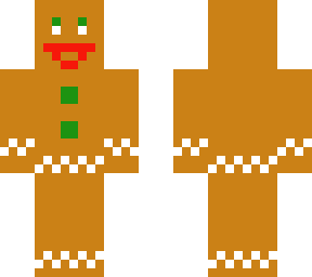Gingerbread Man Cookie | Minecraft Skin