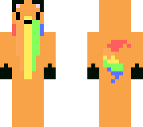 Rainbow Pride & Black Fox | Minecraft Skin