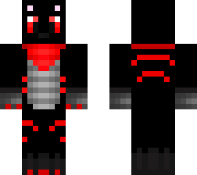 Red and Black furry wolf(original) | Minecraft Skin