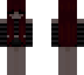 red hair emo girly | Minecraft Skin