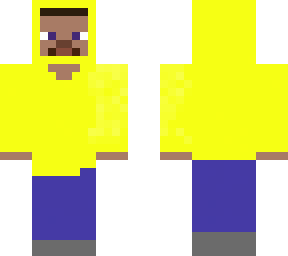 Yellow Hoodie Steve | Minecraft Skin