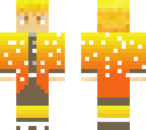 zenitsu demon slayer | Minecraft Skin