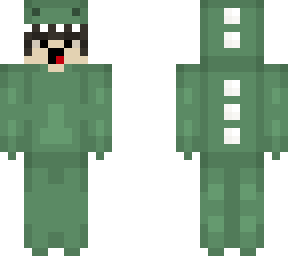Dino Derp Boy Dinosaur Green Minecraft Skins