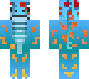 Fire Gecko | Minecraft Skin