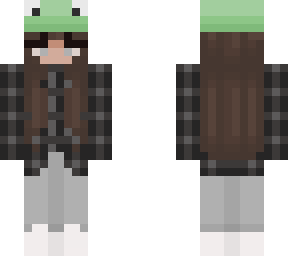 Frog hat girl | Minecraft Skin