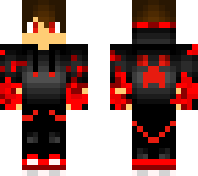Red and blue gaming boy | Minecraft Skin
