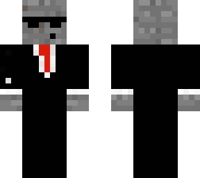 Stoneman in suit sunglasses | Minecraft Skin