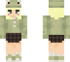 white froggy girl | Minecraft Skin