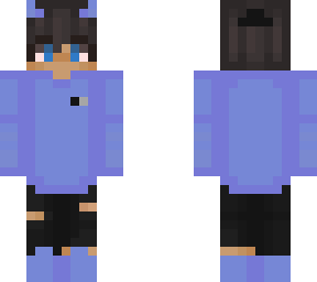 Blue Devil Gamer | Minecraft Skin