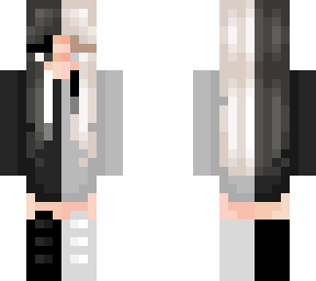 Half white Half Black | Minecraft Skin