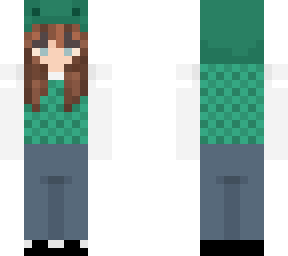 sweater vest frog hat | Minecraft Skin
