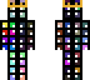 blocky boy with crown | Minecraft Skin