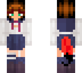 cute red werewolf girl | Minecraft Skins