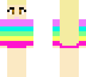 girl with fringe blonde | Minecraft Skin