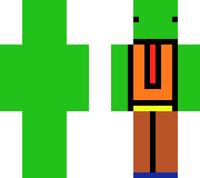 Green Dude with long mouth | Minecraft Skin