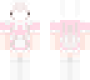 Pink maid dress | Minecraft Skin