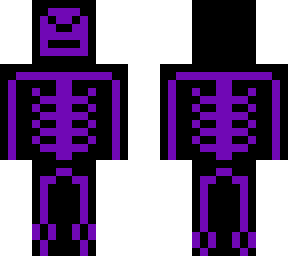 purple skull trooper | Minecraft Skins