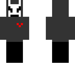 Shady white Demon | Minecraft Skin