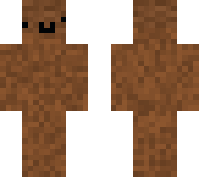 brown wool with face | Minecraft Skin