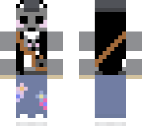 gray frog girl | Minecraft Skin