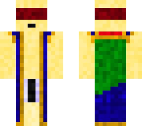 Leauge of legends charecter put with rope and cape and pants ...