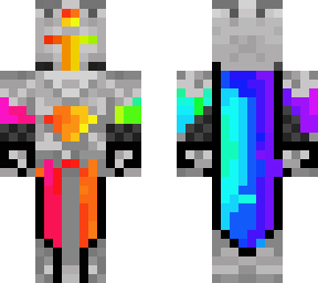 Rainbow Knight | Minecraft Skin