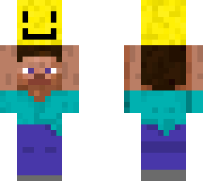 Steve Holding Smile | Minecraft Skin