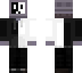 Black white loggy gamer | Minecraft Skin