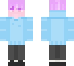 Pink Haired Eboy | Minecraft Skin