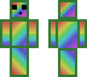 Rainbow Slime Skin | Minecraft Skin
