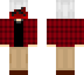 Red cracked mask | Minecraft Skin