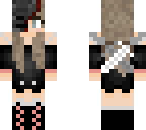 Minecraft Wither Skeleton Girl Skin