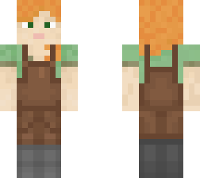 Alex in overall | Minecraft Skin