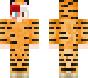 Cute Shoto Todoroki In Tiger onsie | Minecraft Skin