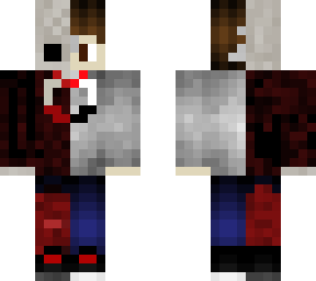 Half-Human Half-Skeleton | Minecraft Skin