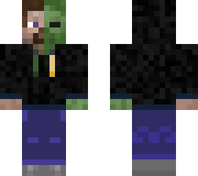 Half human half zombie | Minecraft Skin