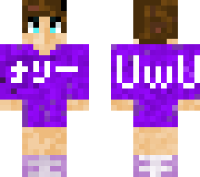 Purple UwU boy | Minecraft Skin