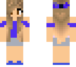 Blue off shoulder | Minecraft Skin