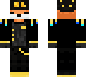 fundy fox with medals | Minecraft Skin